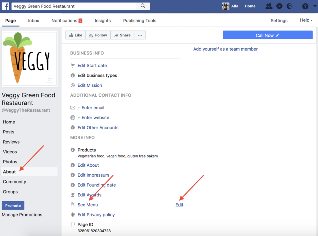 Add Your Restaurant Menu on Facebook – PromoRepublic